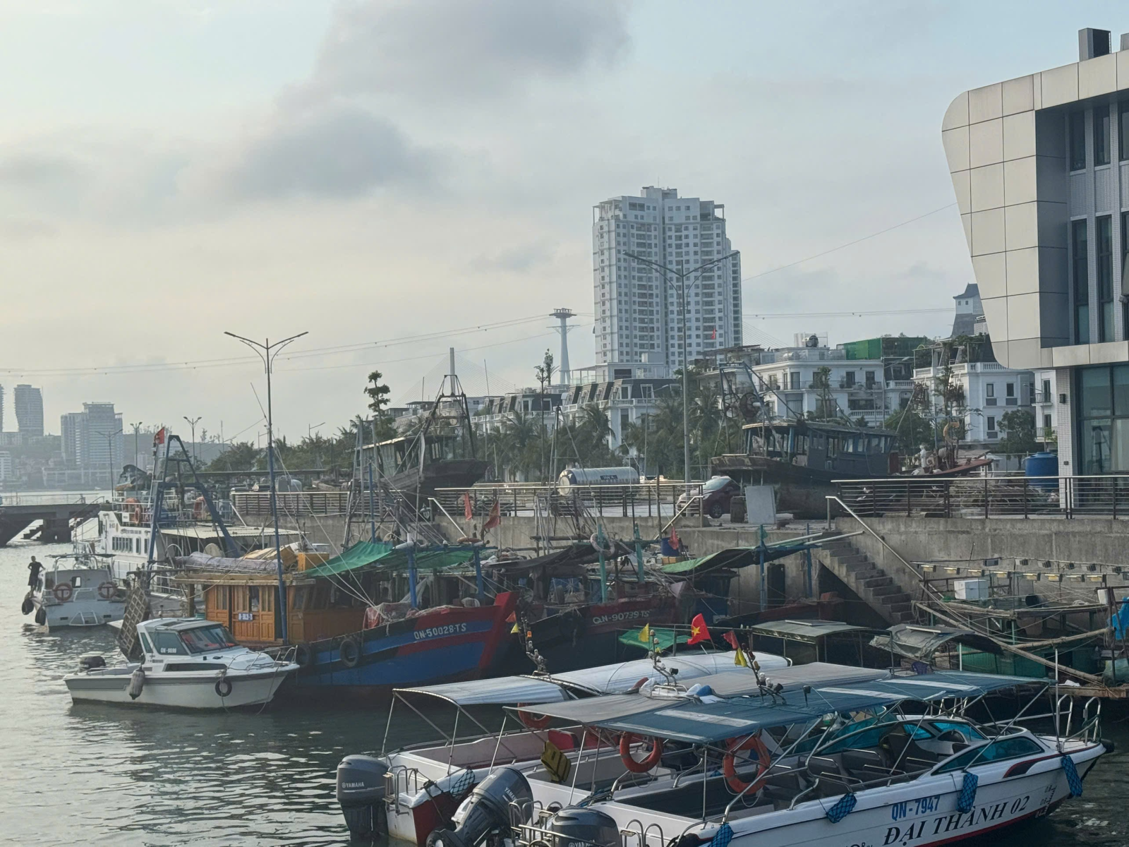 Tuần tra, xử lý các phương tiện thuỷ neo đậu không đúng nơi quy định ven bờ vịnh Hạ Long